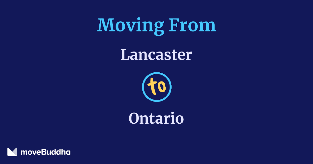 ($456) Movers From Lancaster to Ontario