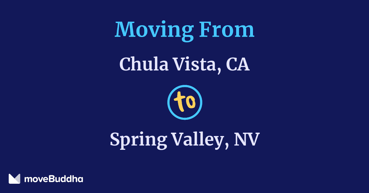 ($1,200) Movers From Chula Vista, CA to Spring Valley, NV