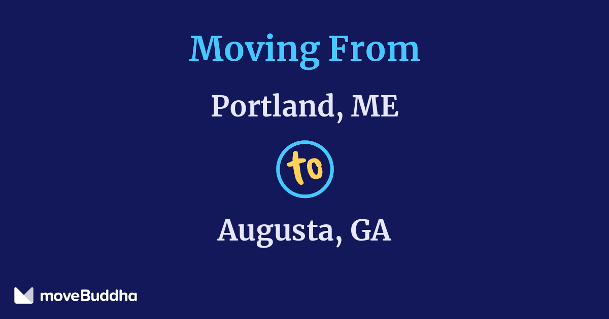 Top Portland, ME to Augusta, GA Movers