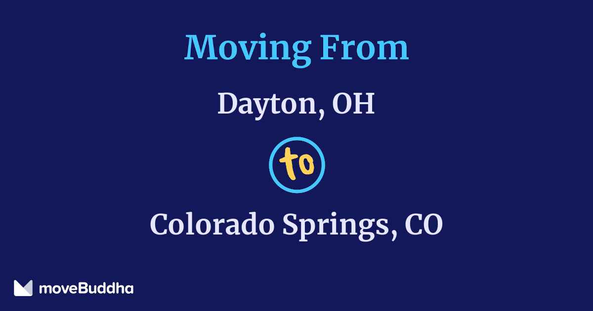 Dayton, OH to Colorado Springs, CO Movers ($945 - $10,598) | moveBuddha