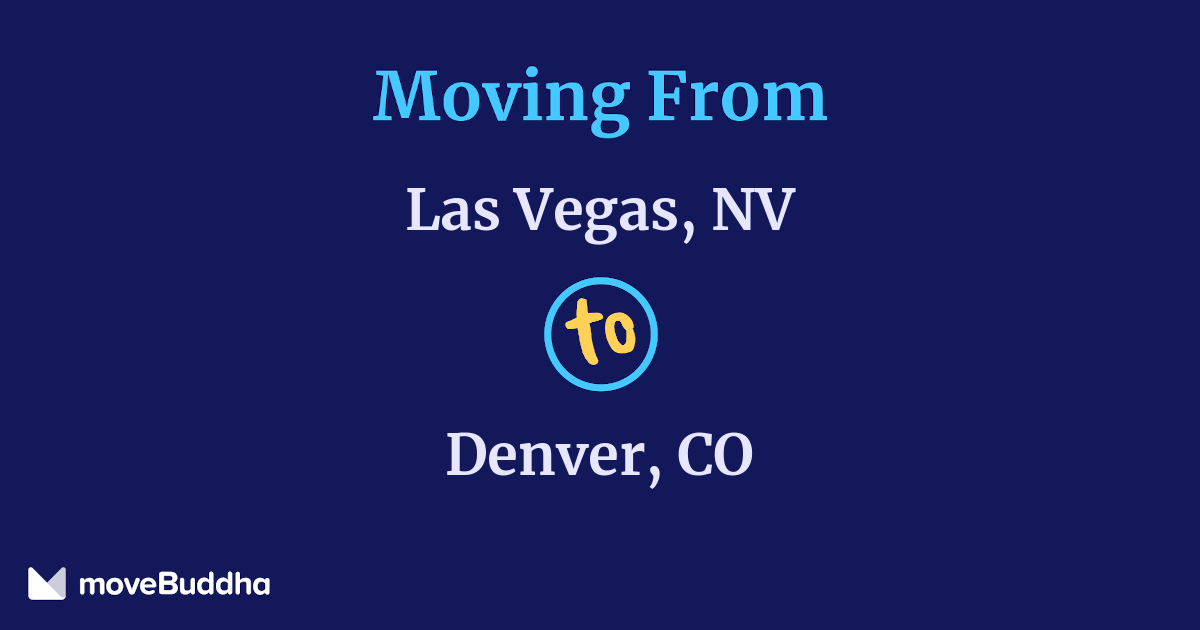 Las Vegas, NV to Denver, CO Movers (NEW 2026 Costs) | moveBuddha