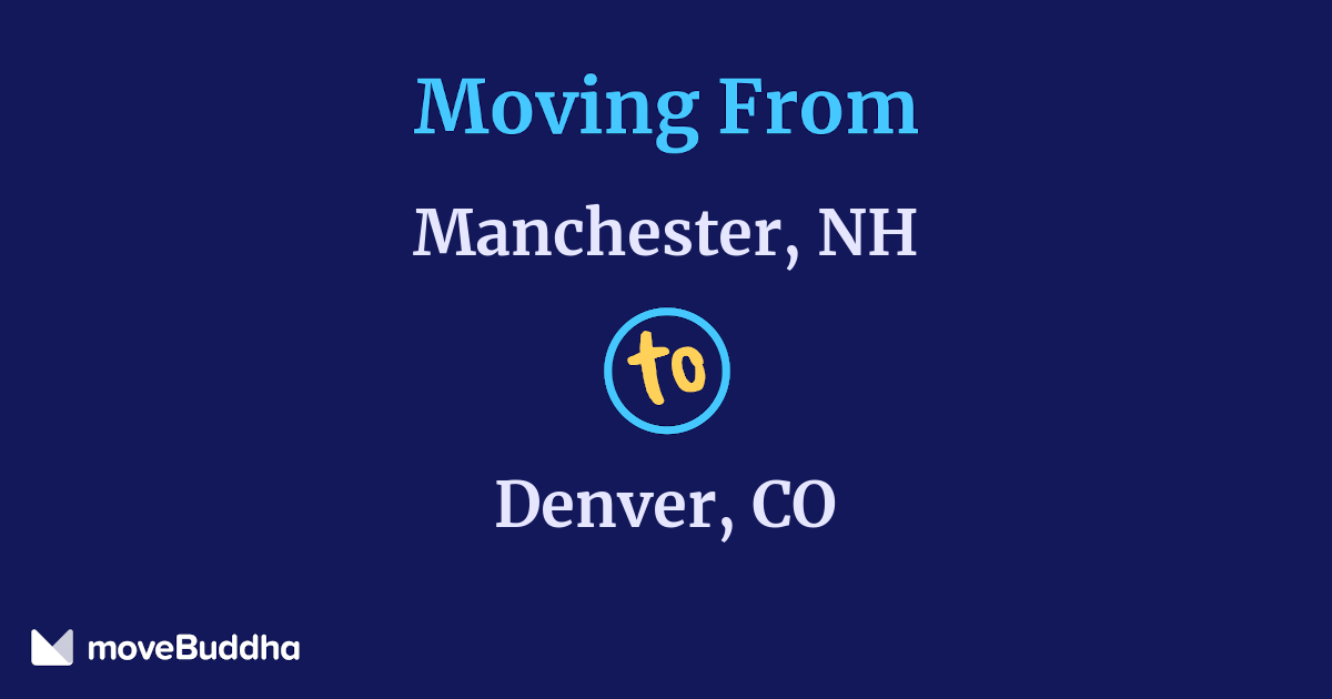 Moving From Manchester, NH to Denver, CO ($1,350 - $14,351) | moveBuddha
