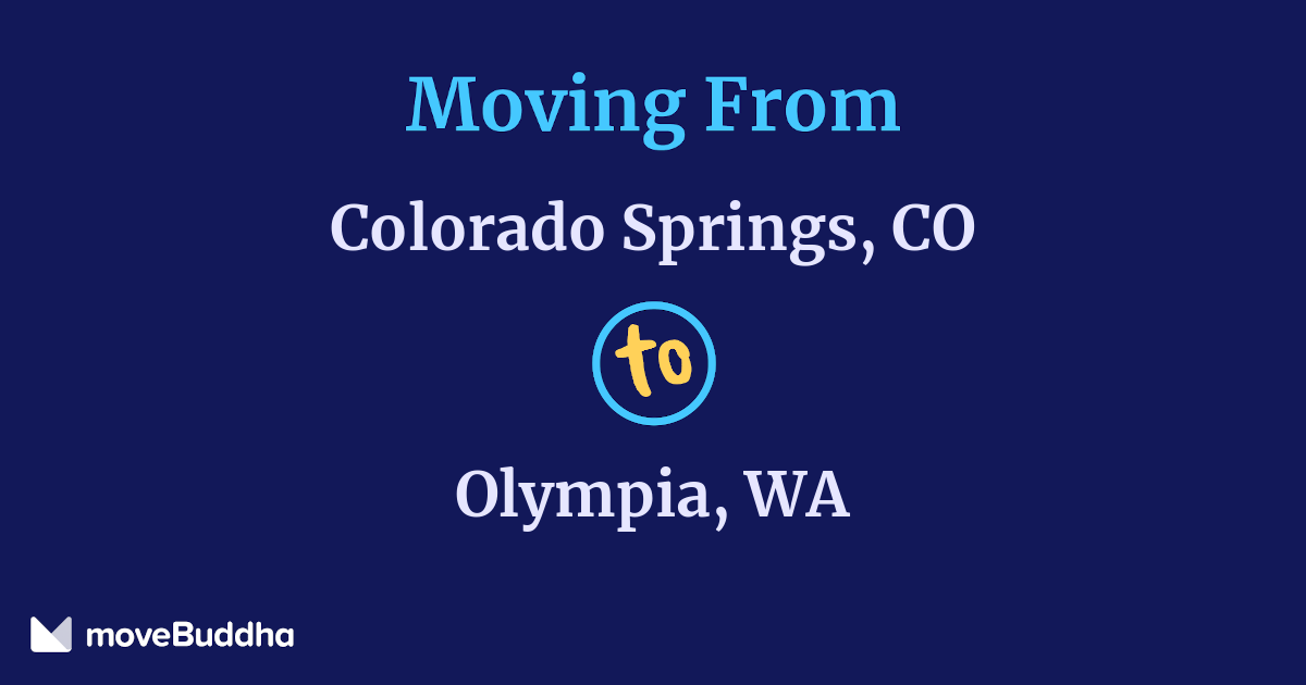 Moving From Colorado Springs, CO to Olympia, WA ($1,055 - $10,908 ...