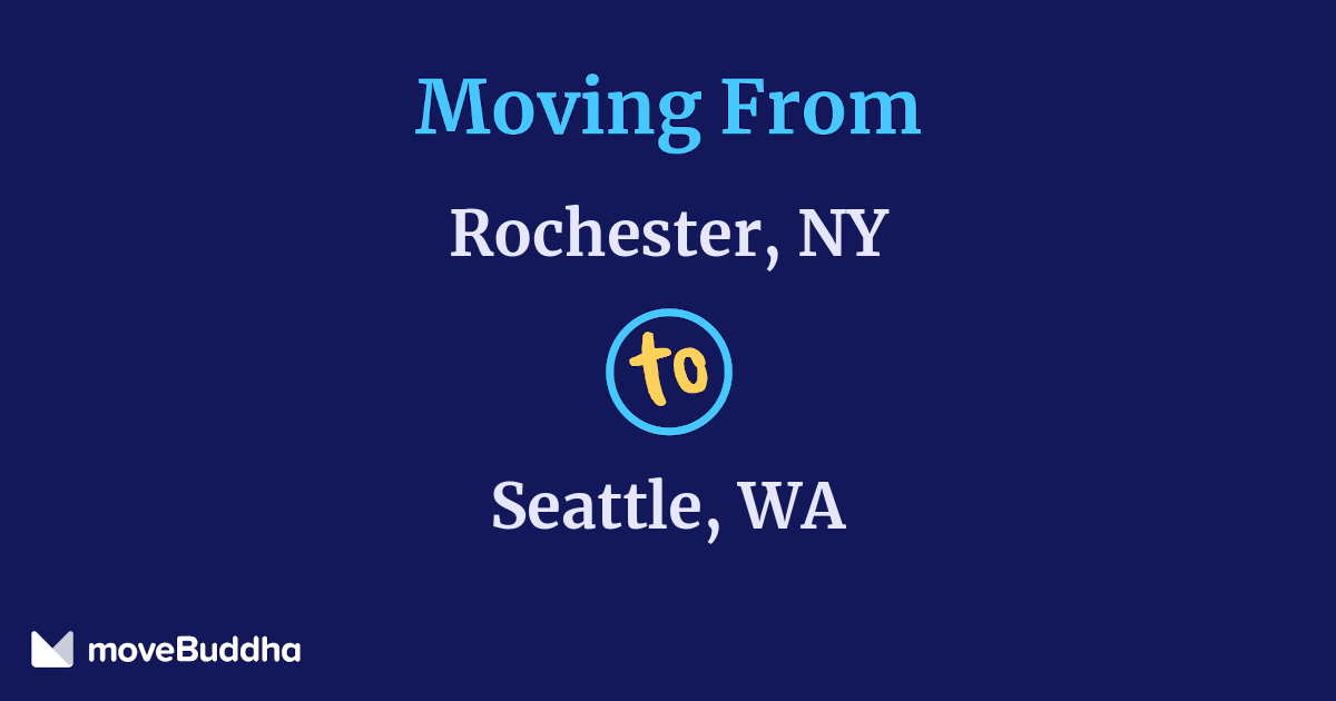 Moving From Rochester, NY to Seattle, WA ($1,868 - $13,420) | moveBuddha
