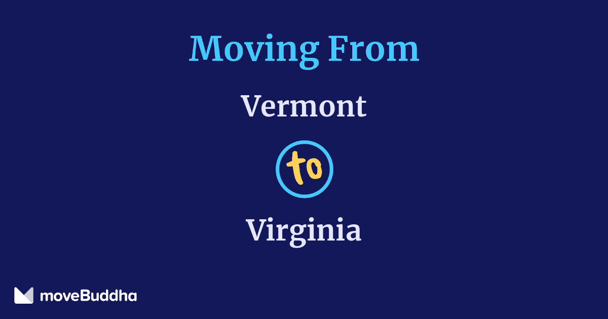 Best Movers from Vermont to Virginia (2026 Cost Data) | moveBuddha