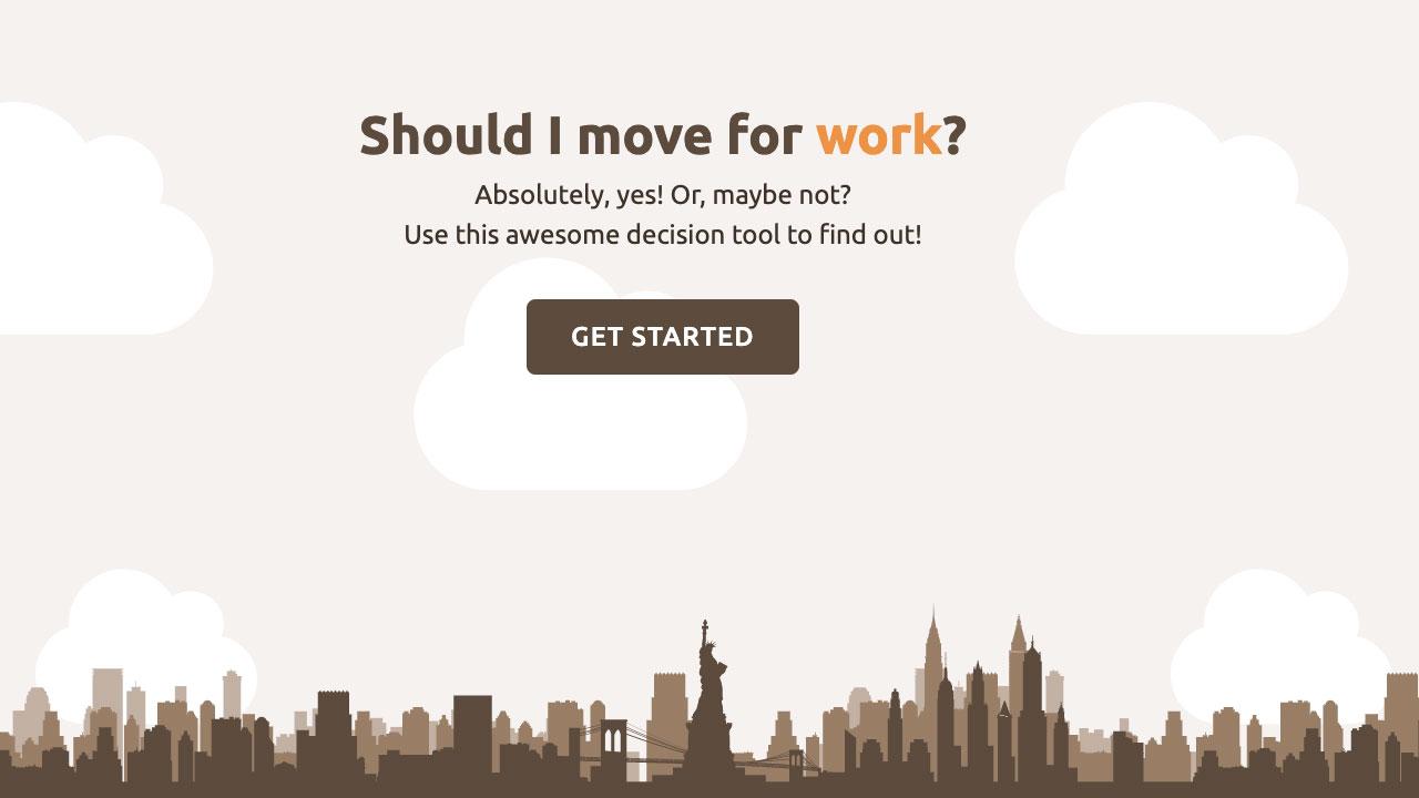 moveBuddha Relocating For Work Decision Tool Launch
