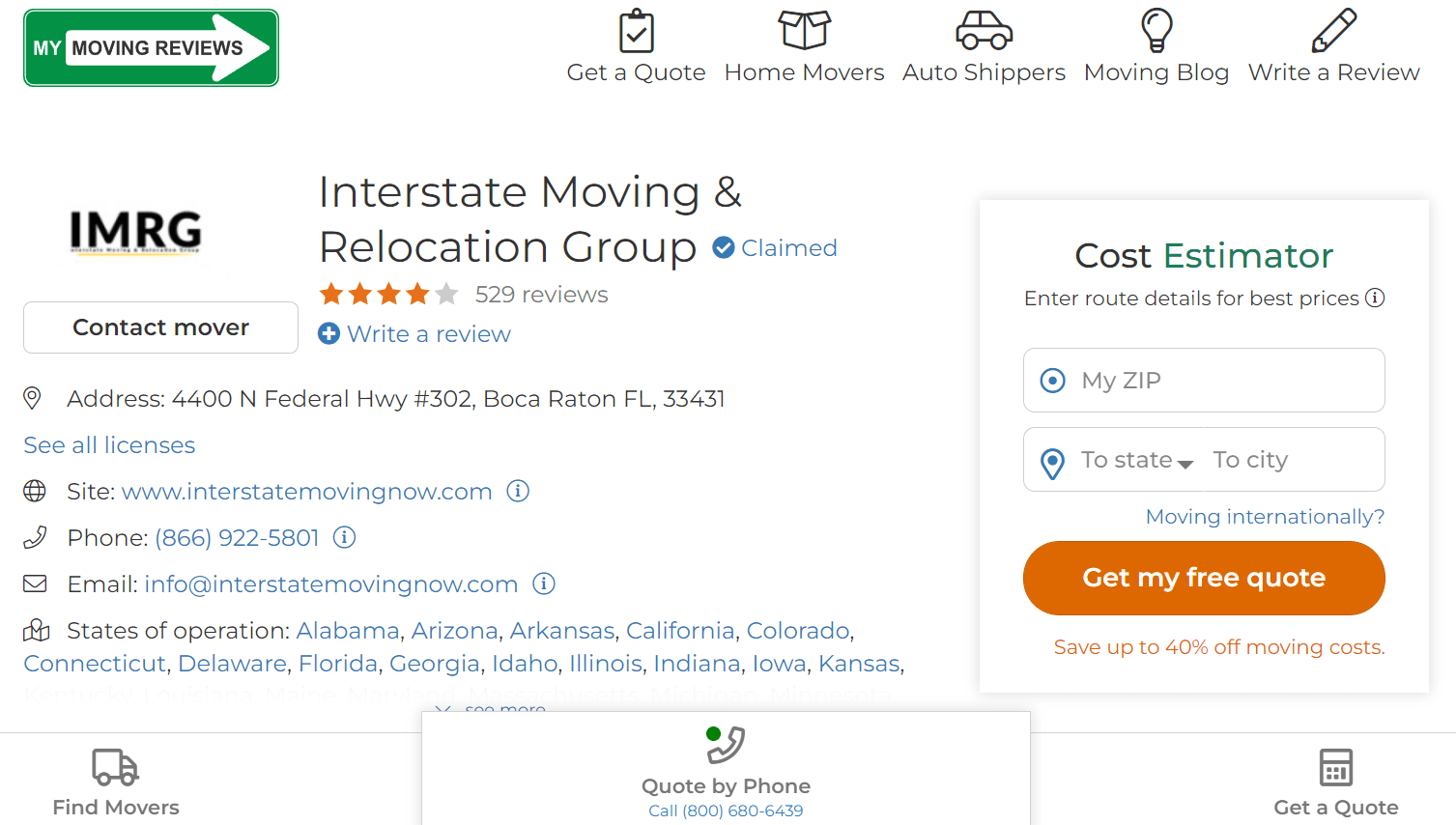 Is Interstate Moving & Relocation Group Legit? [2024 Review]