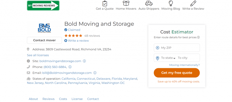 Is Bold Moving and Storage Legit? | moveBuddha